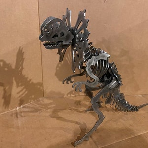 Small Dilophosaurus With Frill Dino Dinosaur Approx 15 Tall X 18 Long ...
