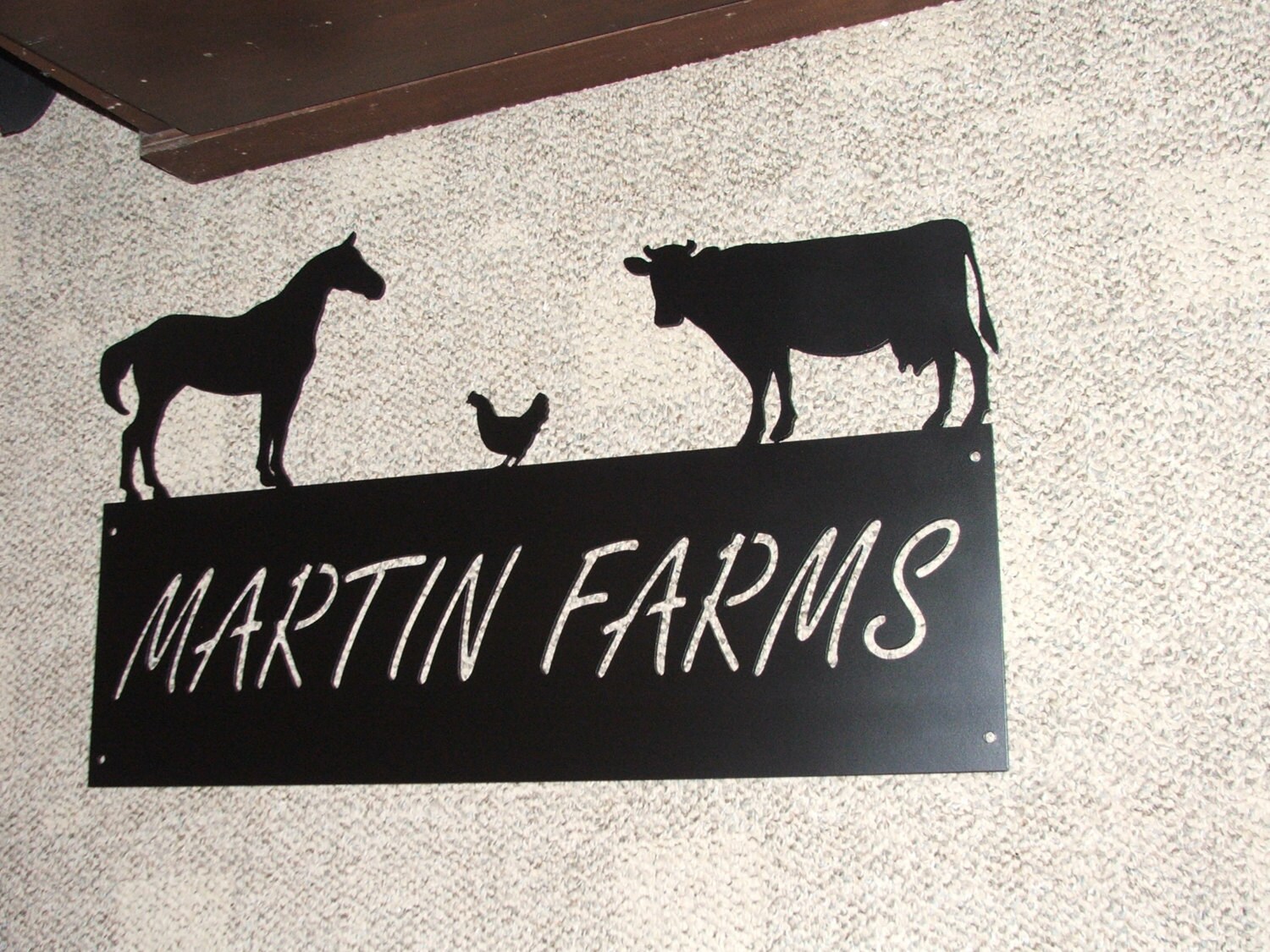 Custom Cnc Plasma Cut Signage for the in a Satin Black or - Etsy