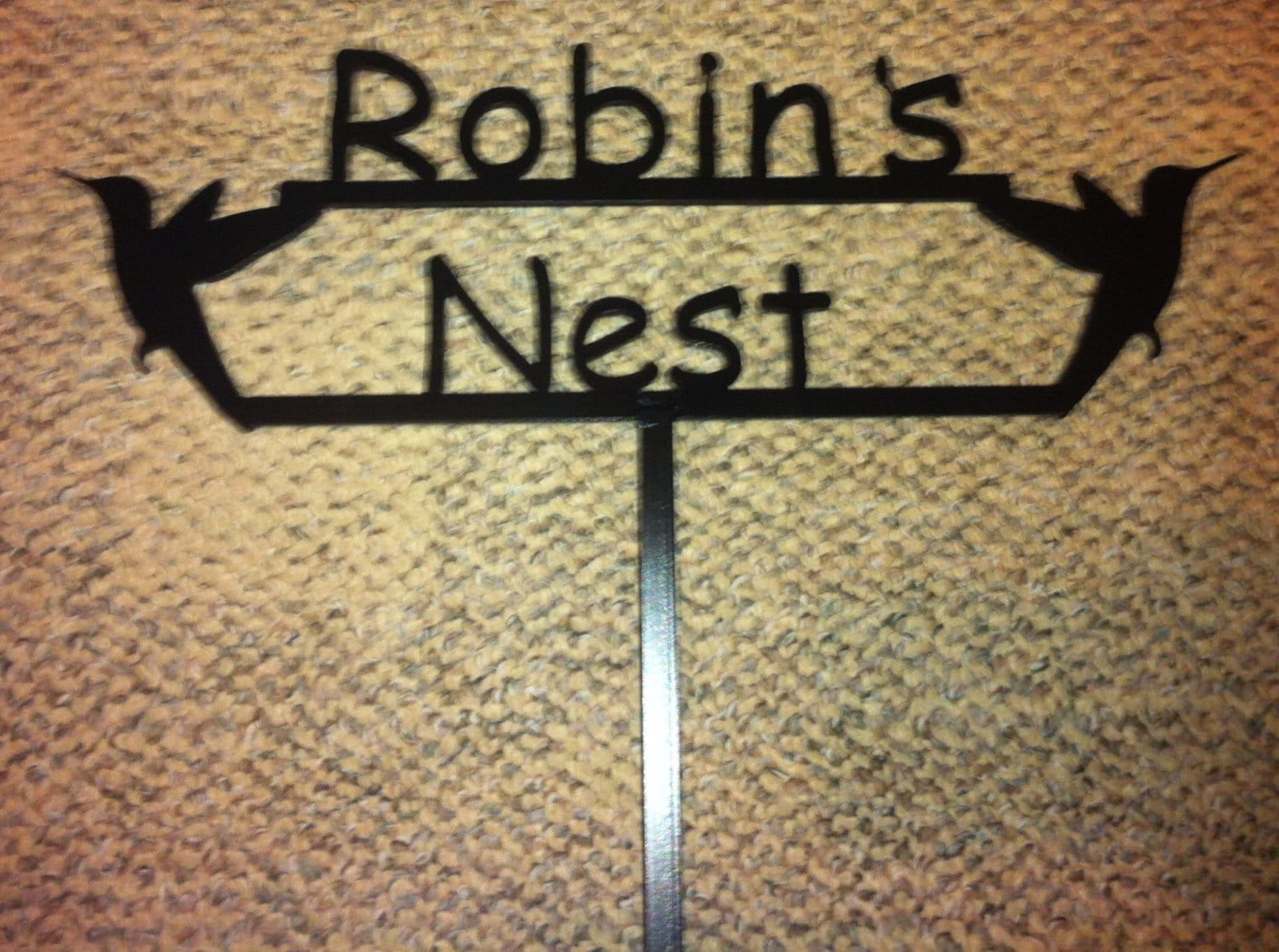 Custom garden or yard sign industrial iron steel metal with | Etsy