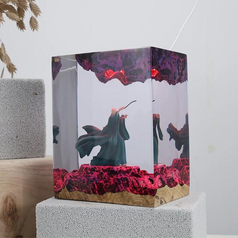 Harry Potter Movie Voldemort Epoxy Resin Lamp, Voldemort Creative Art ...