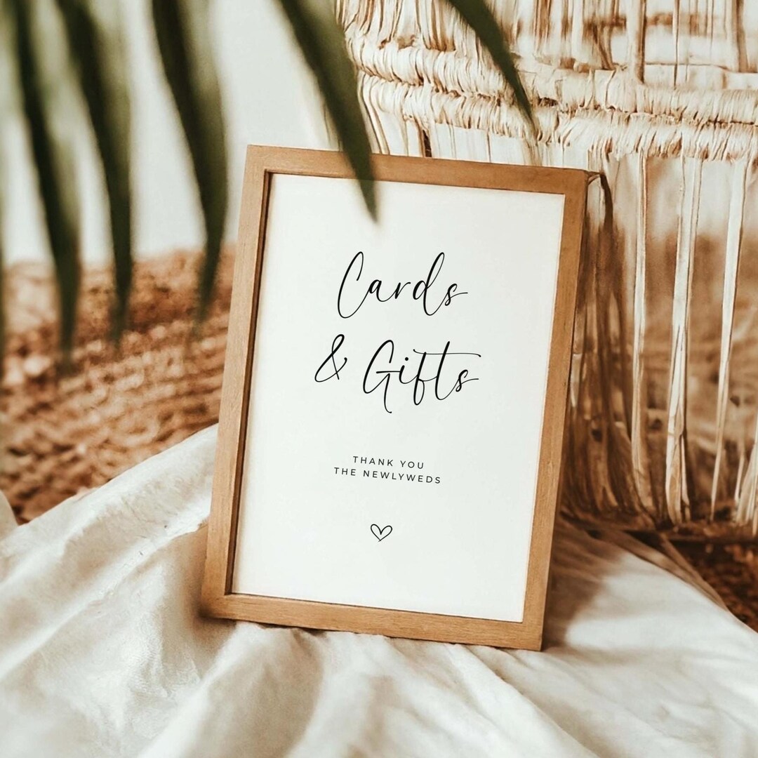 ADA Cards & Gifts Wedding Printable Template Download Sign - Etsy
