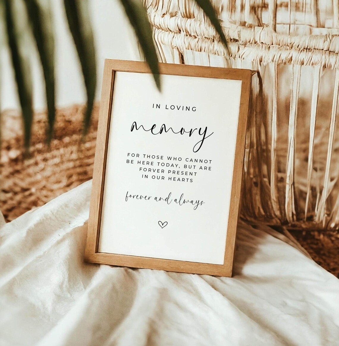 ADA in Loving Memory Wedding Printable Template Download Sign Memorial ...