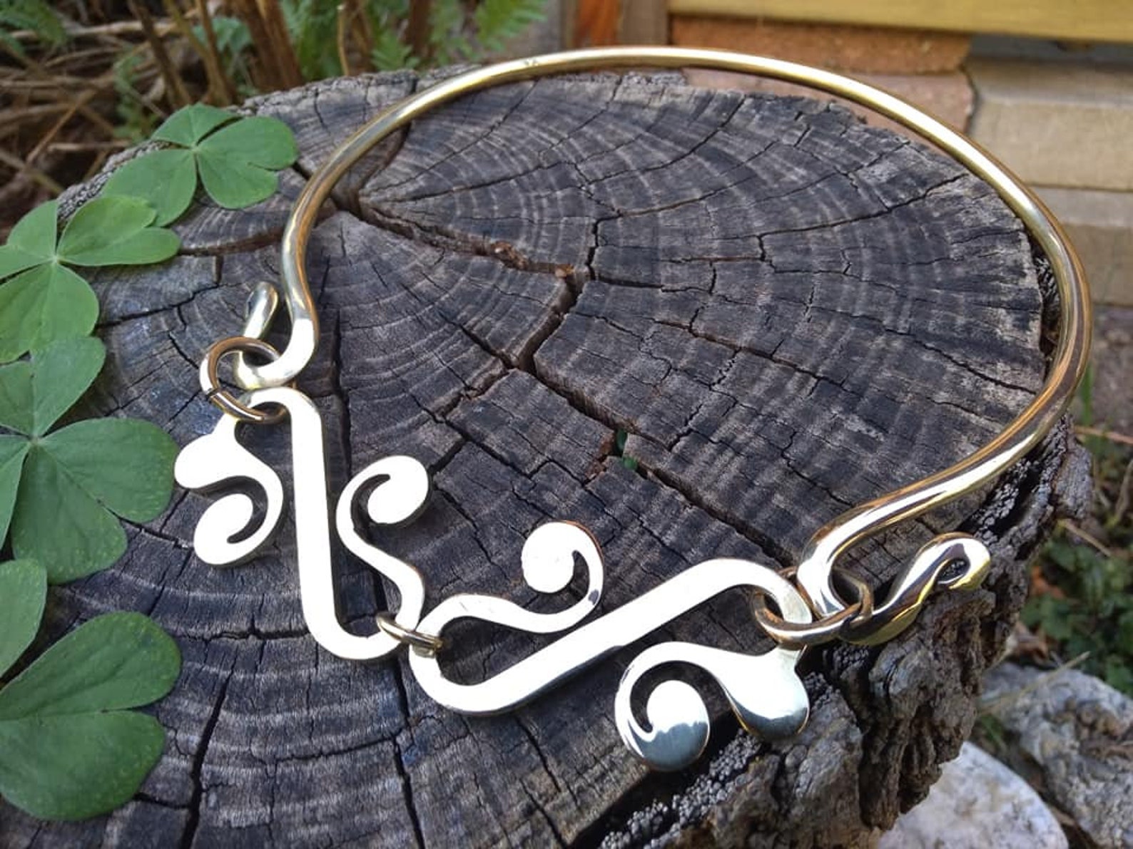 Brass Torque Necklace - Etsy