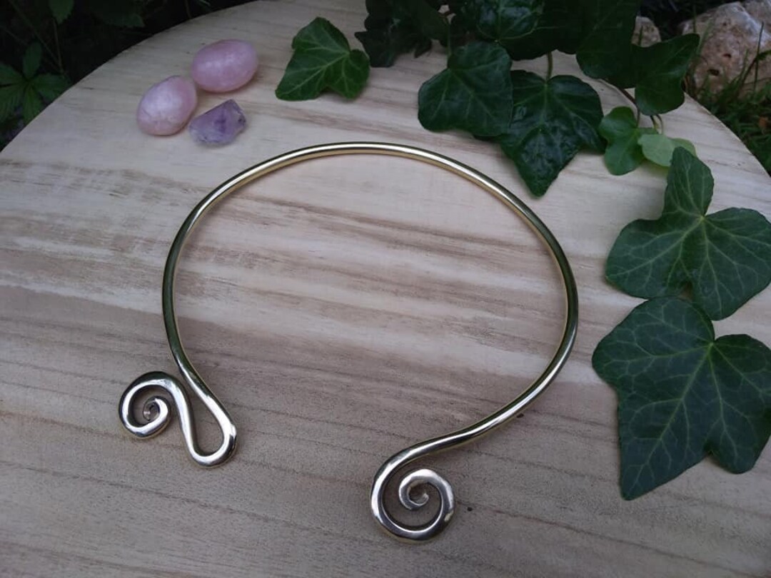 Spiral Torque Necklace - Etsy