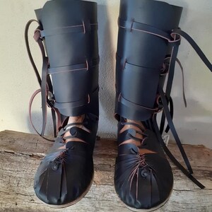 Leather Celtic Shoes Higt 28cm - Etsy