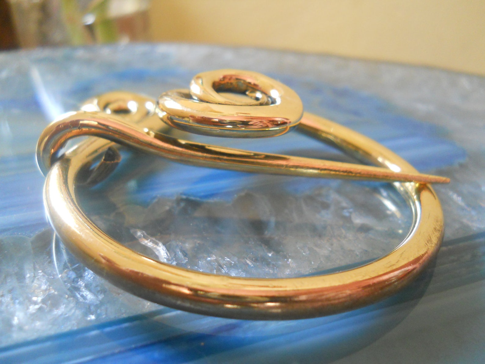 Spiral Fibula Brooch - Etsy