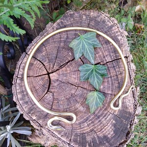 SNAKE TORQUE- Brass - Etsy