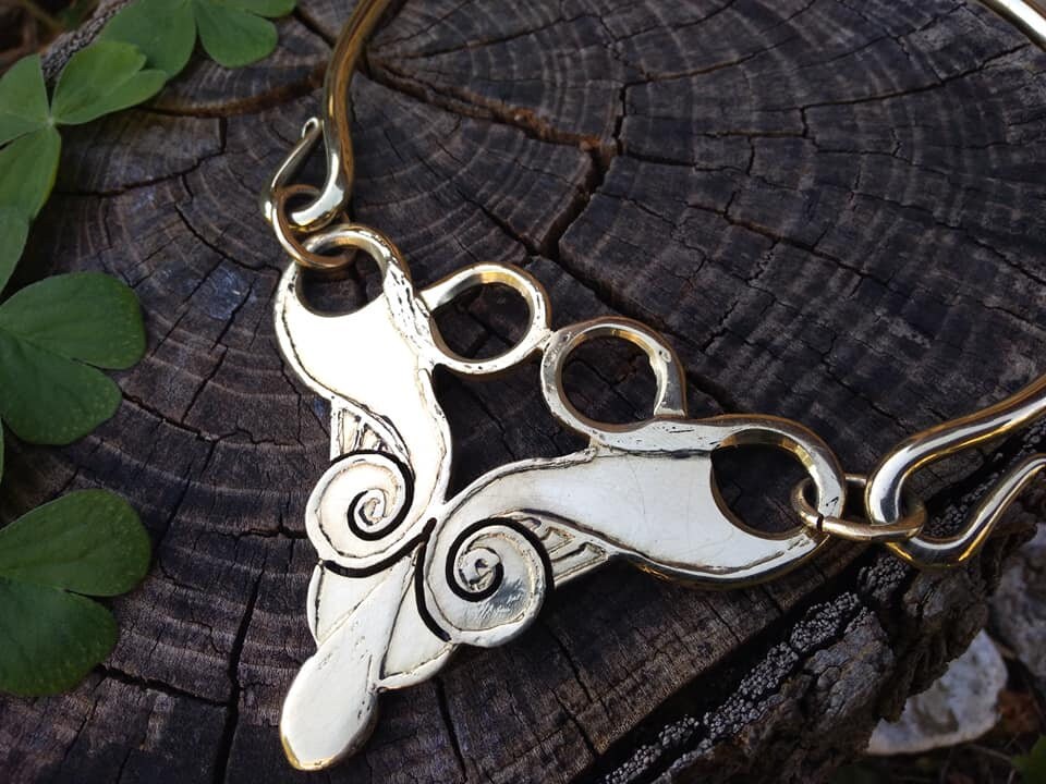 Brass Torque Necklace | Etsy