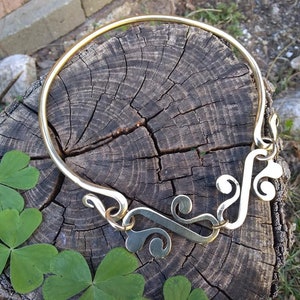 Brass Torque Necklace - Etsy