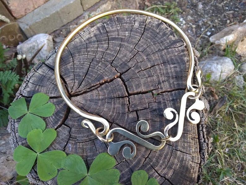 Brass Torque Necklace - Etsy