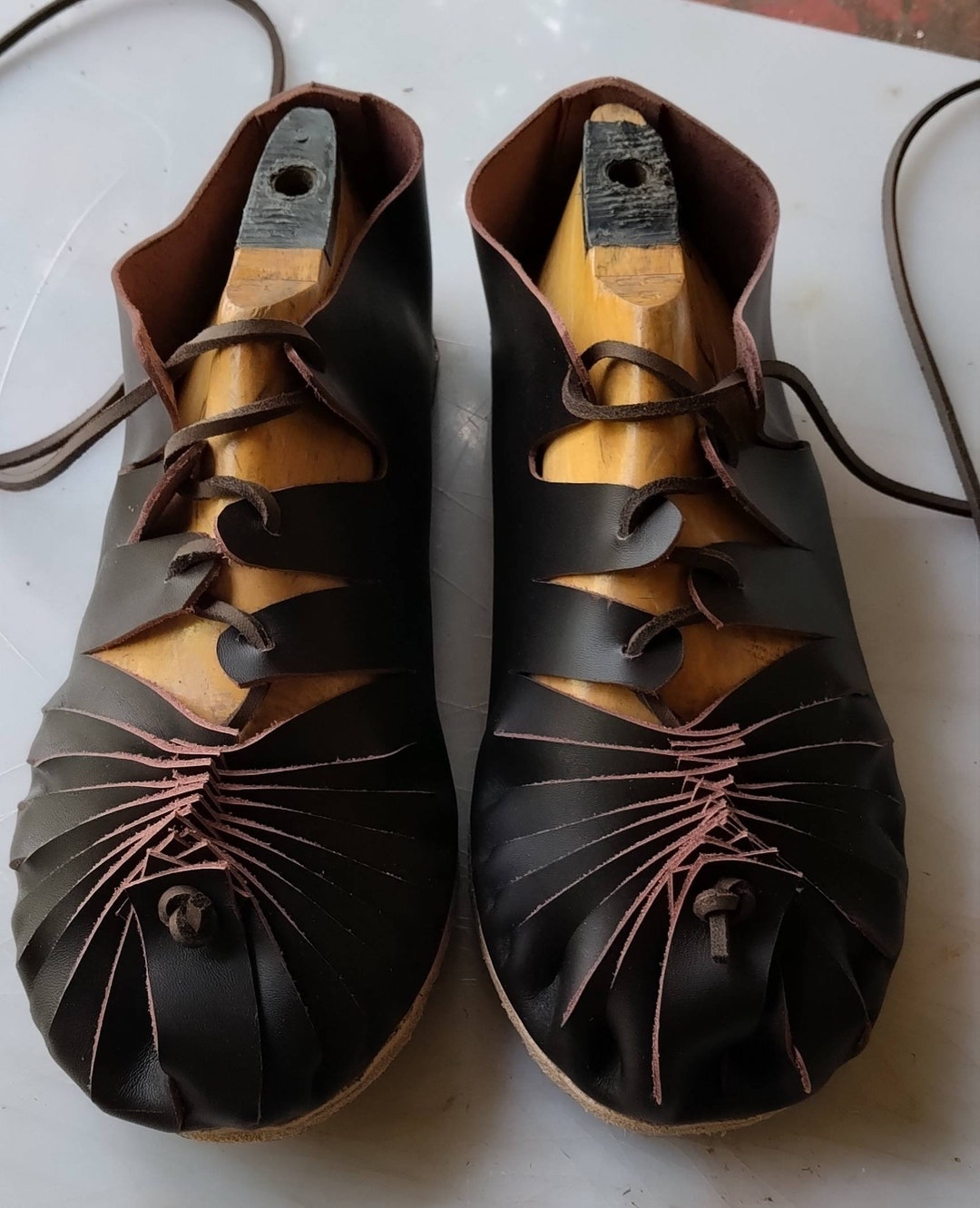 Celtic Leather Shoes - Halstatt - Etsy