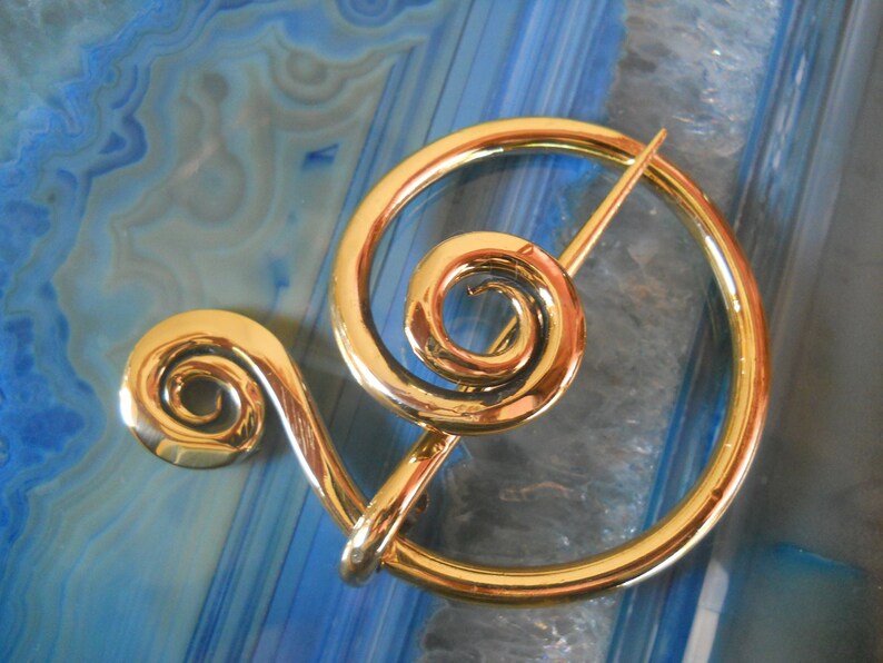 Spiral Fibula Brooch | Etsy
