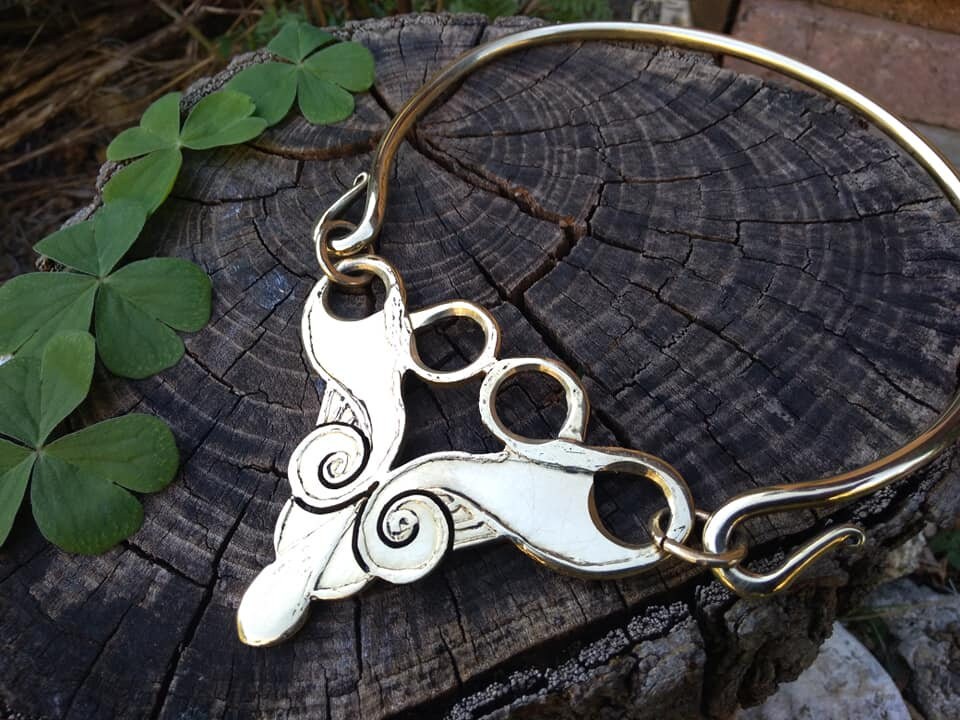 Brass Torque Necklace | Etsy