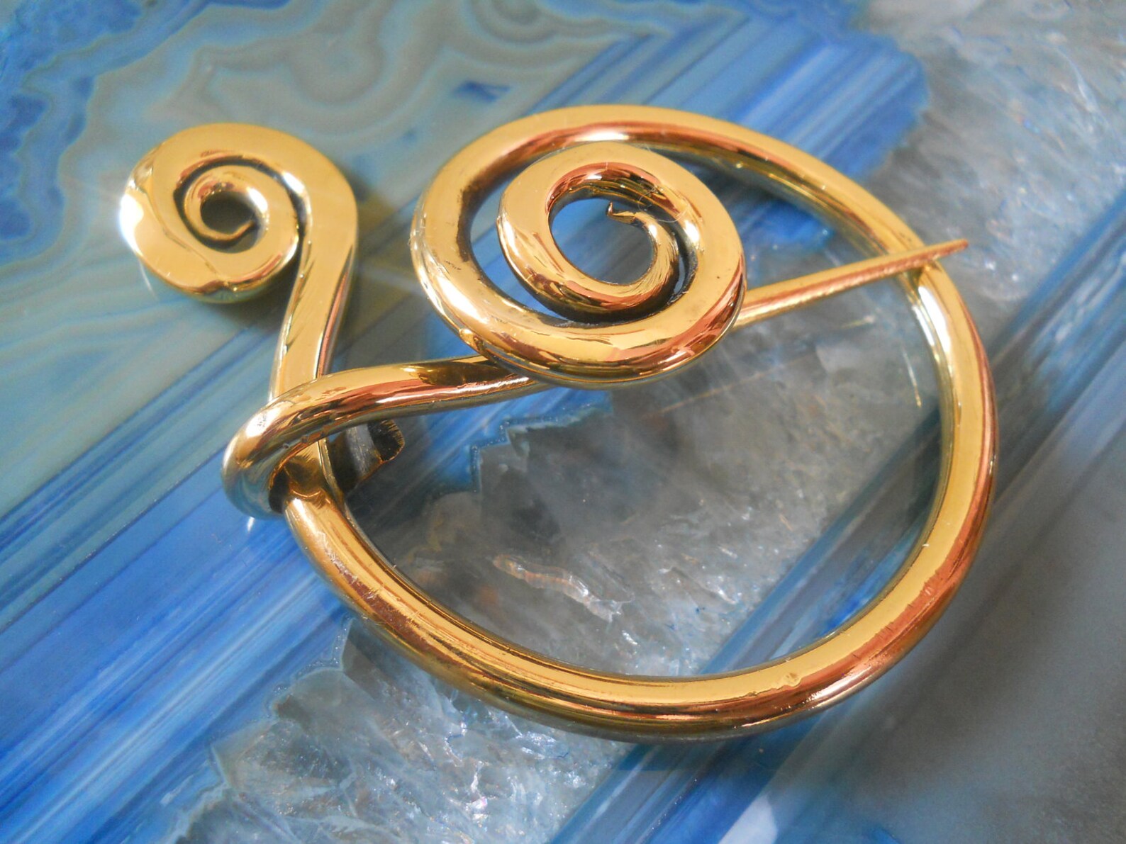 Spiral Fibula Brooch - Etsy