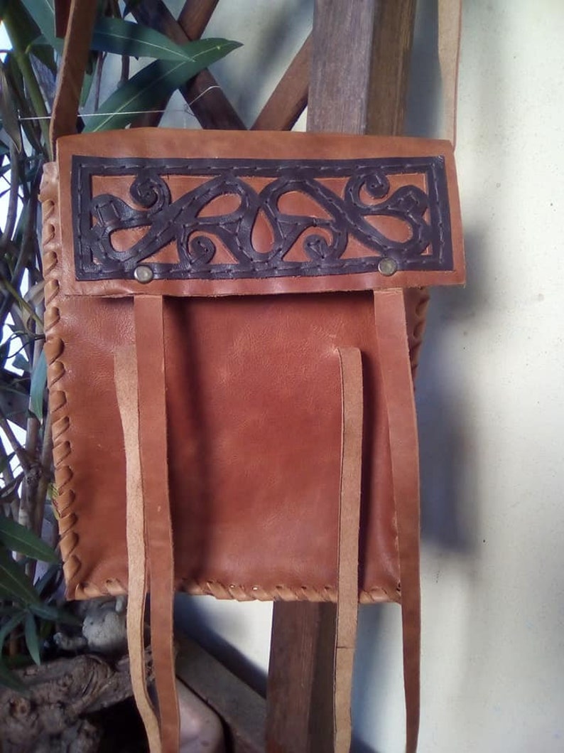 Celtic Leather Bag - Etsy