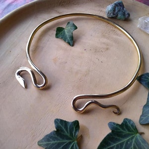 SNAKE TORQUE- Brass - Etsy