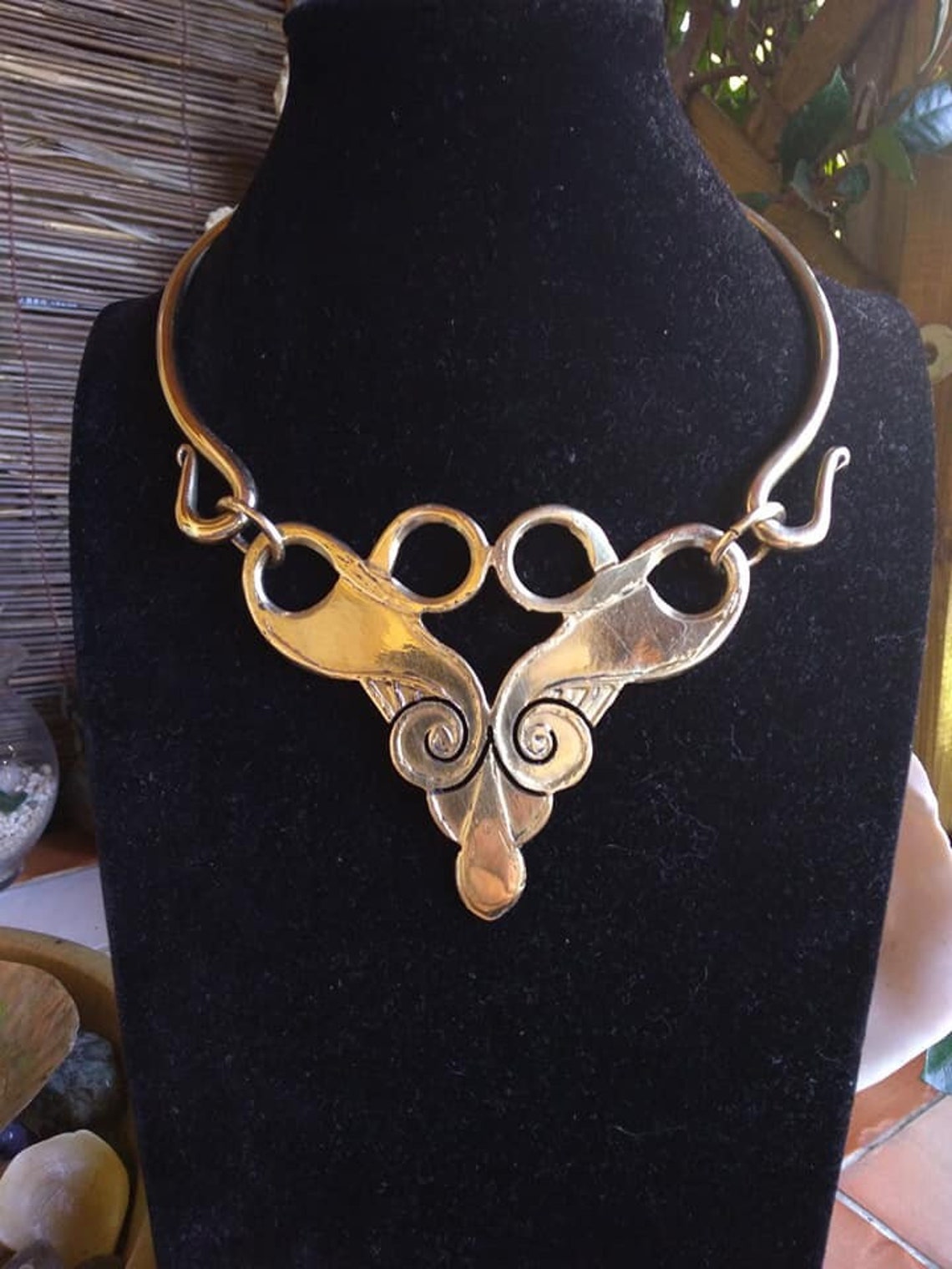 Brass Torque Necklace - Etsy