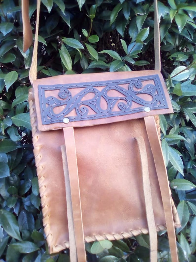 Celtic Leather Bag | Etsy