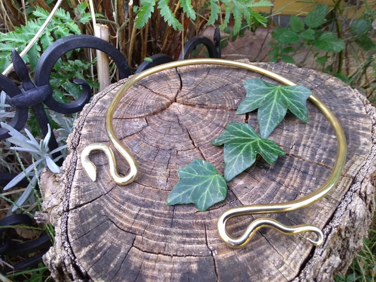 SNAKE TORQUE- Brass - Etsy