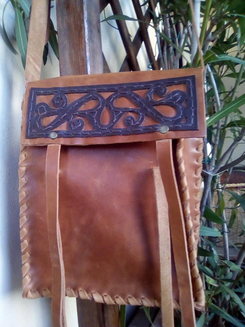 Celtic Leather Bag - Etsy