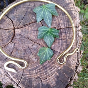SNAKE TORQUE- Brass - Etsy