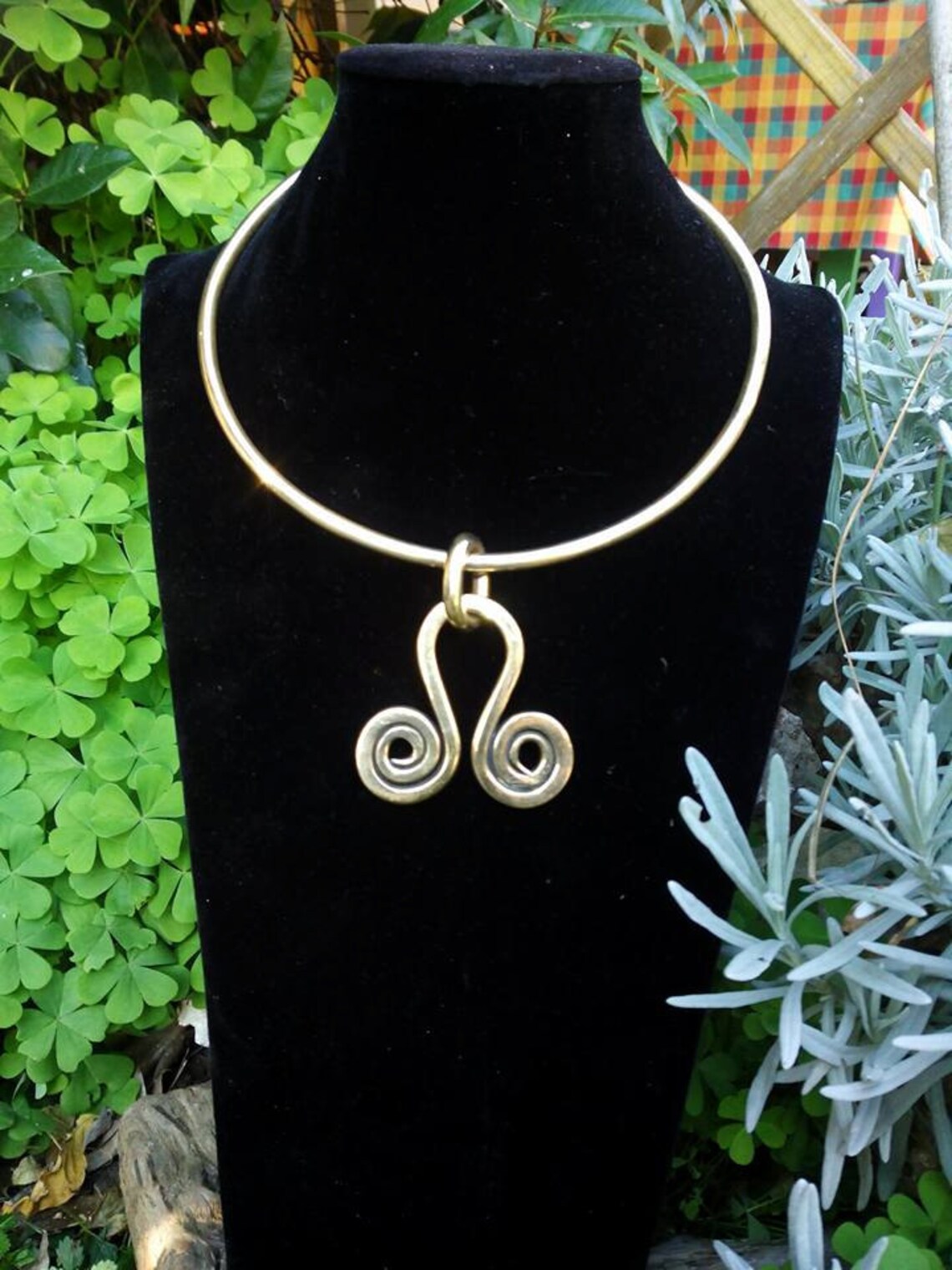 Brass Torque Necklace - Etsy