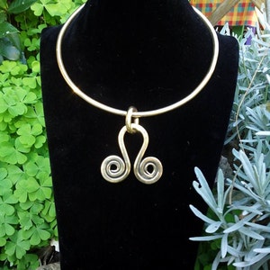 Brass Torque Necklace - Etsy