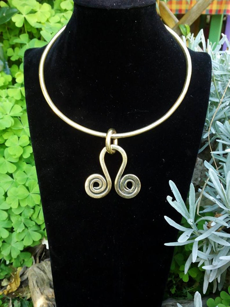 Brass Torque Necklace - Etsy