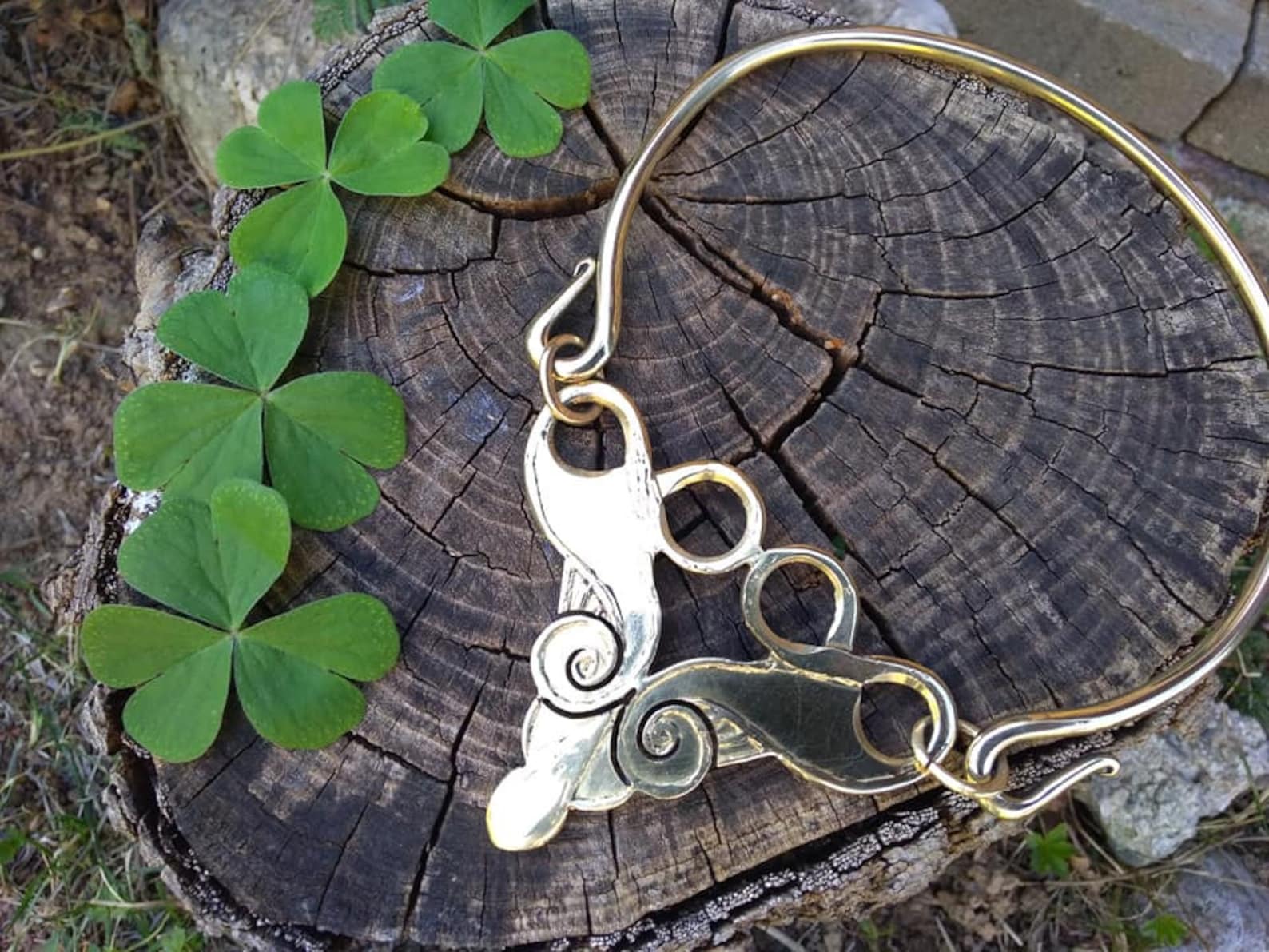 Brass Torque Necklace - Etsy