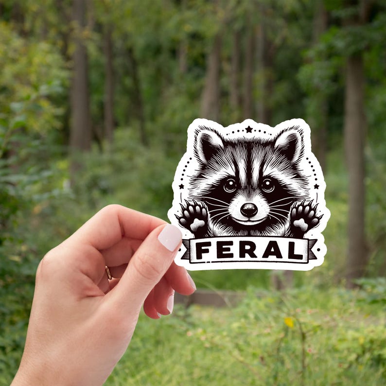 Feral Sticker - Etsy