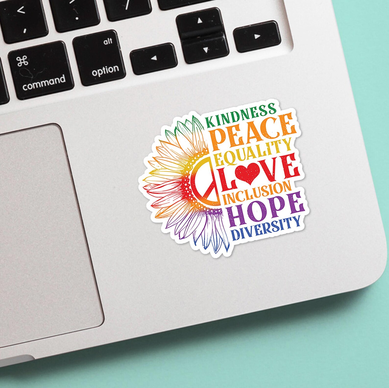 Kindness, Peace, Equality, Love, Inclusion, Hope, Diversity Sticker - Etsy