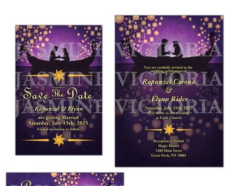 Tangled Wedding Invitation | Etsy