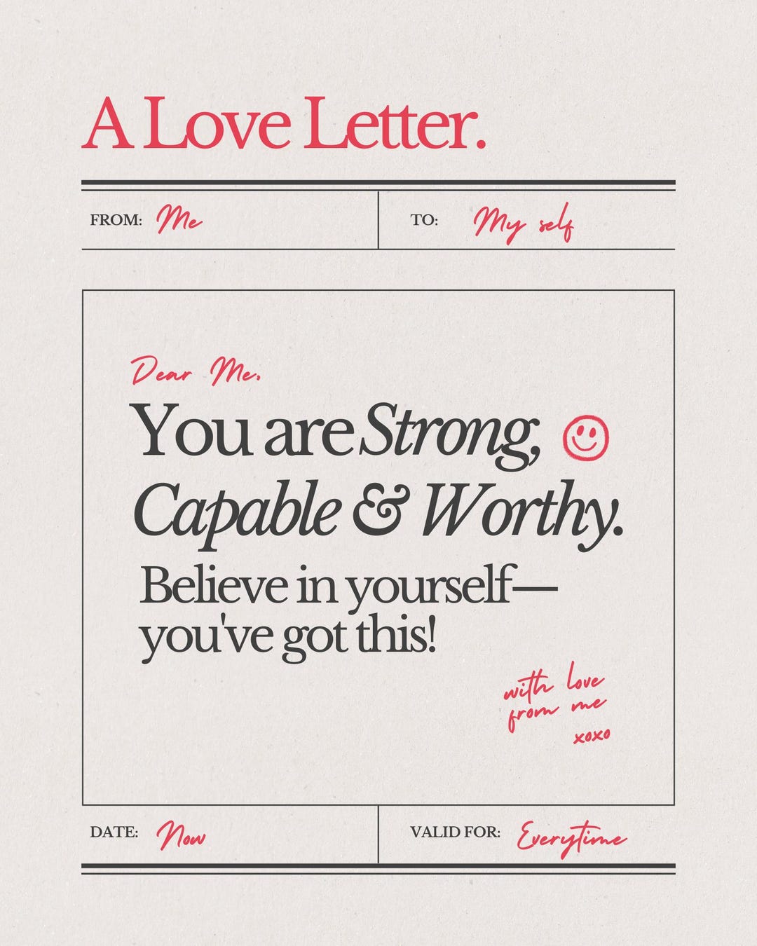 A Love Letter to Yourself - Etsy
