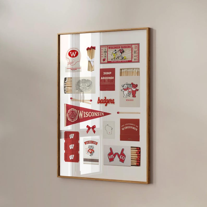 University of Wisconsin Madison Matchbox Print - Digital Download ...