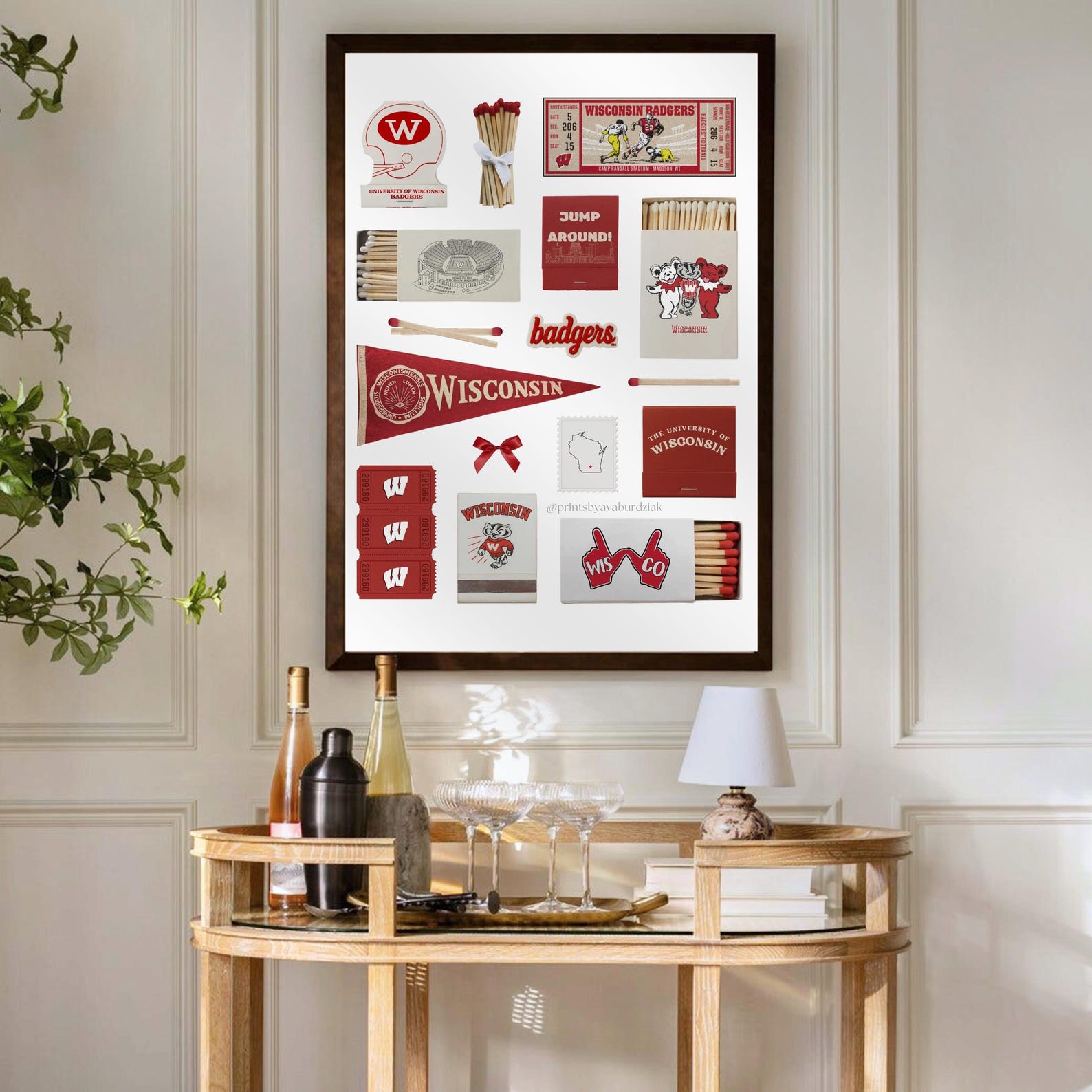 University of Wisconsin Madison Matchbox Print - Digital Download ...