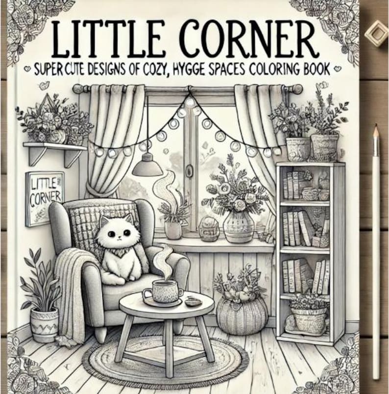 Super Cute Designs of Cozy, Hygge Spaces Coloring Book - Etsy