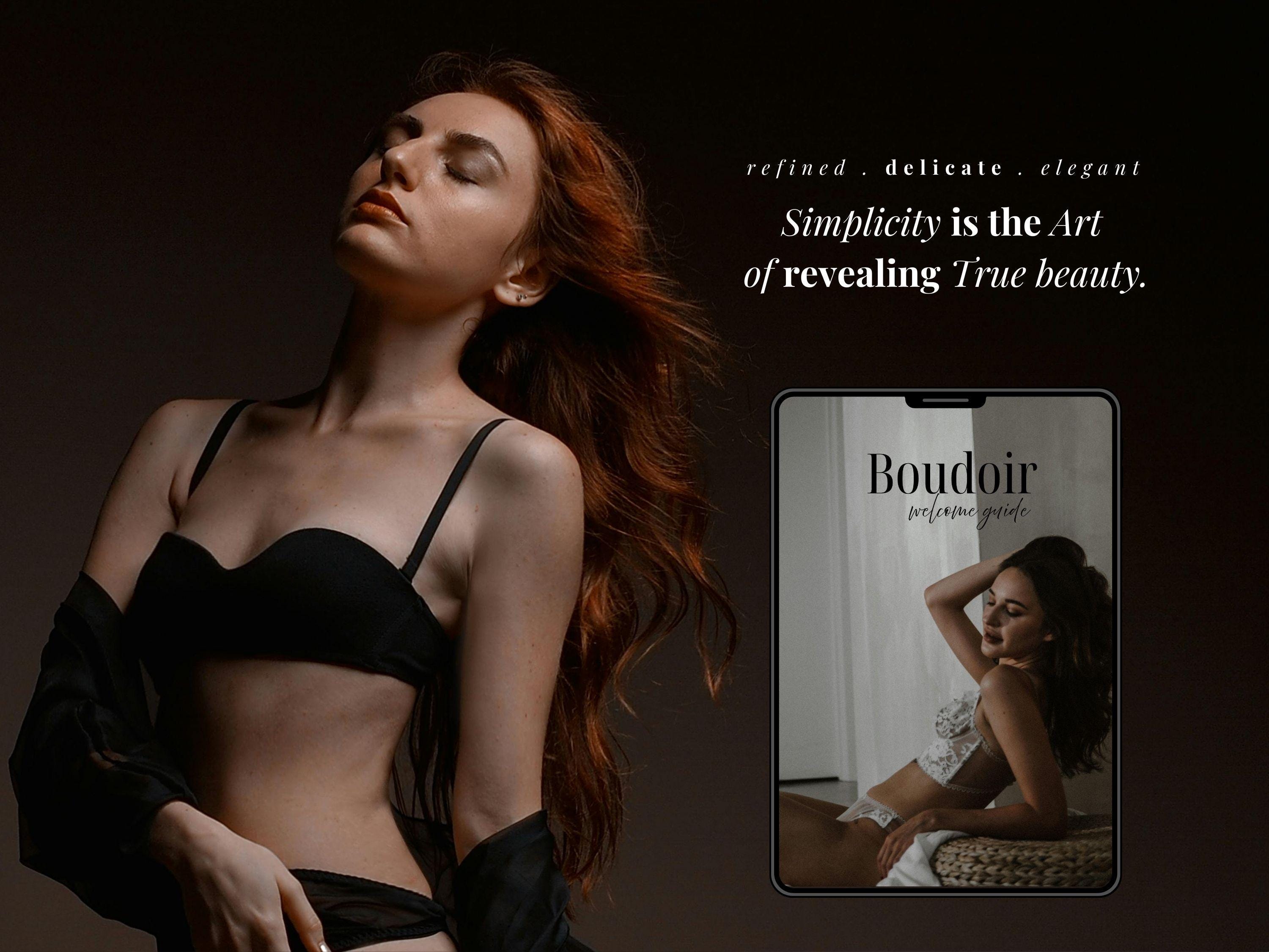 Editable Pre Written Boudoir Session Guide, Canva Template Boudoir ...