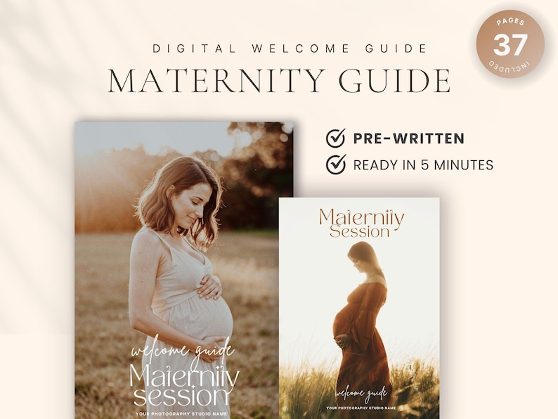 Maternity Photography Guide, Canva Template, Maternity Price List, Maternity Pricing Guide ...