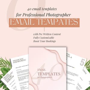 Pre Written Professional Email Templates for Photographers, Wedding ...