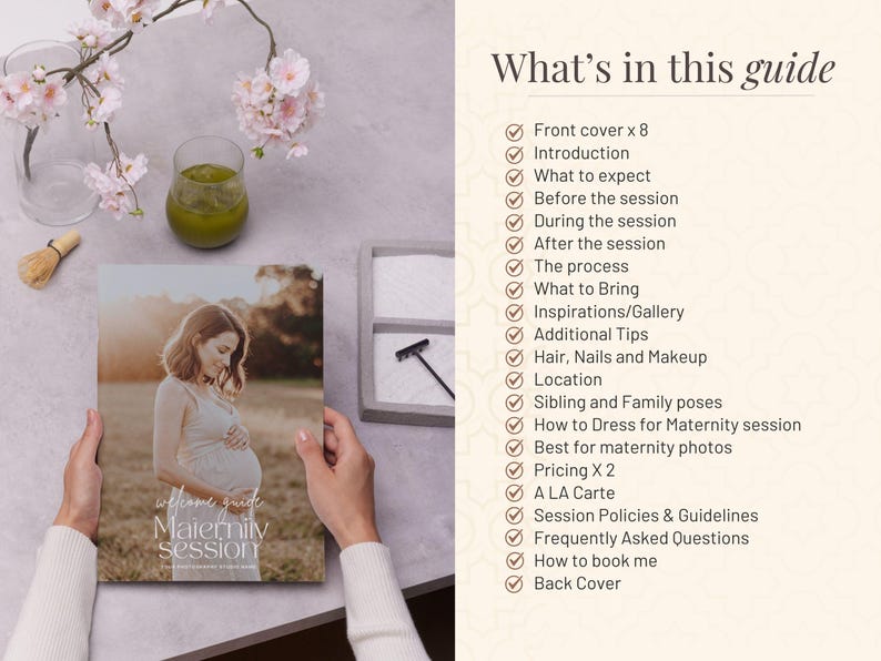 Maternity Photography Guide, Canva Template, Maternity Price List ...
