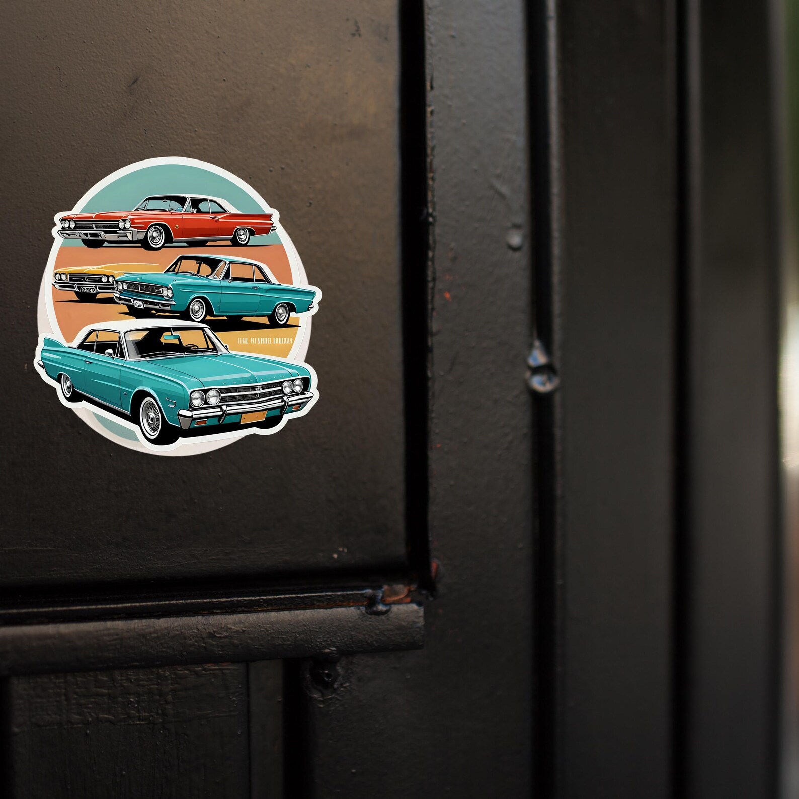 Retro Car Sticker Pack - 10 Printable Pngs - Classic Auto Decals ...