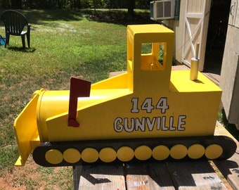 Bulldozer Mailbox - Etsy