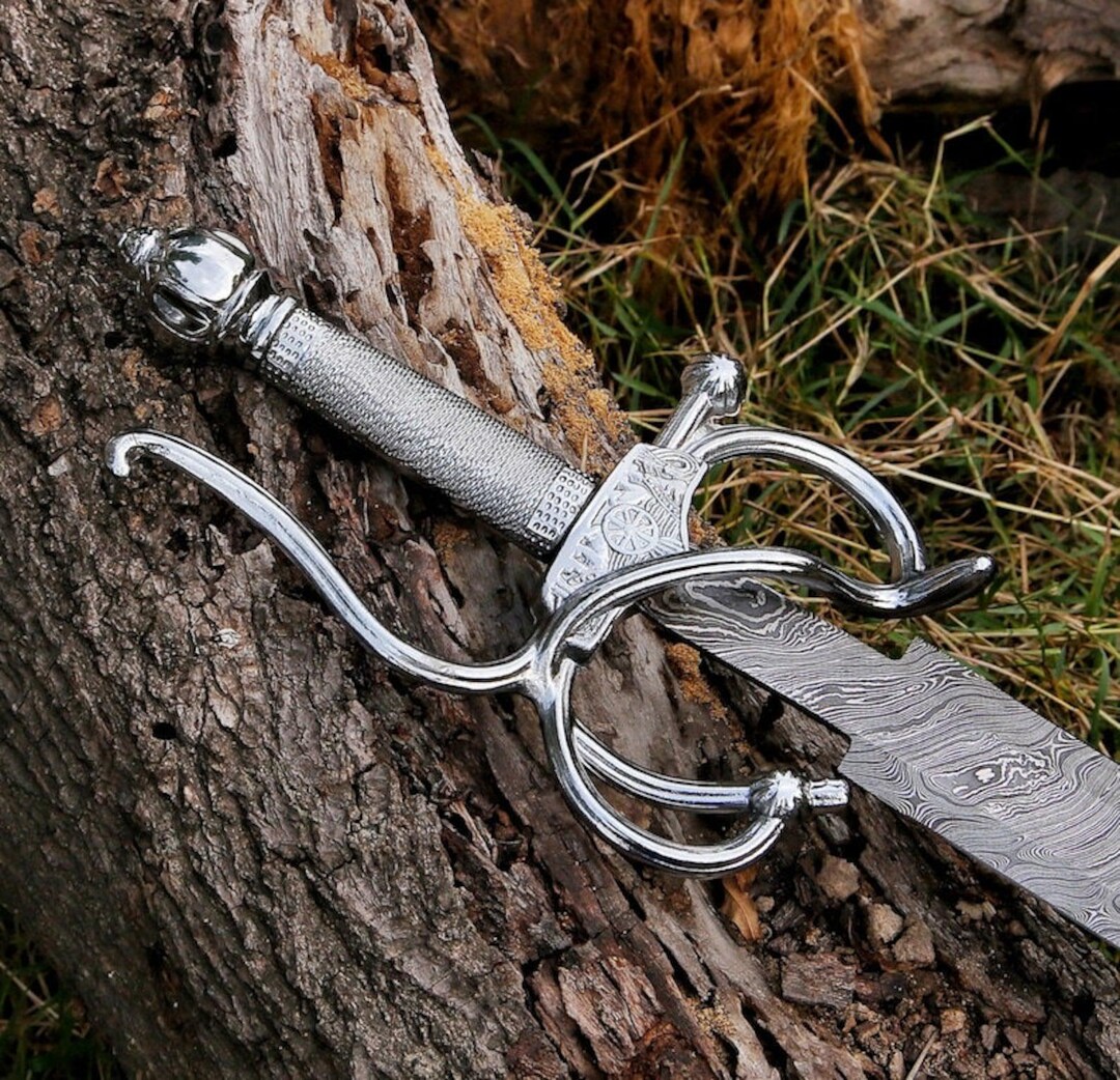 Damascus Steel King Zorro Sword, Rapier Sword, Viking Sword, Medieval ...