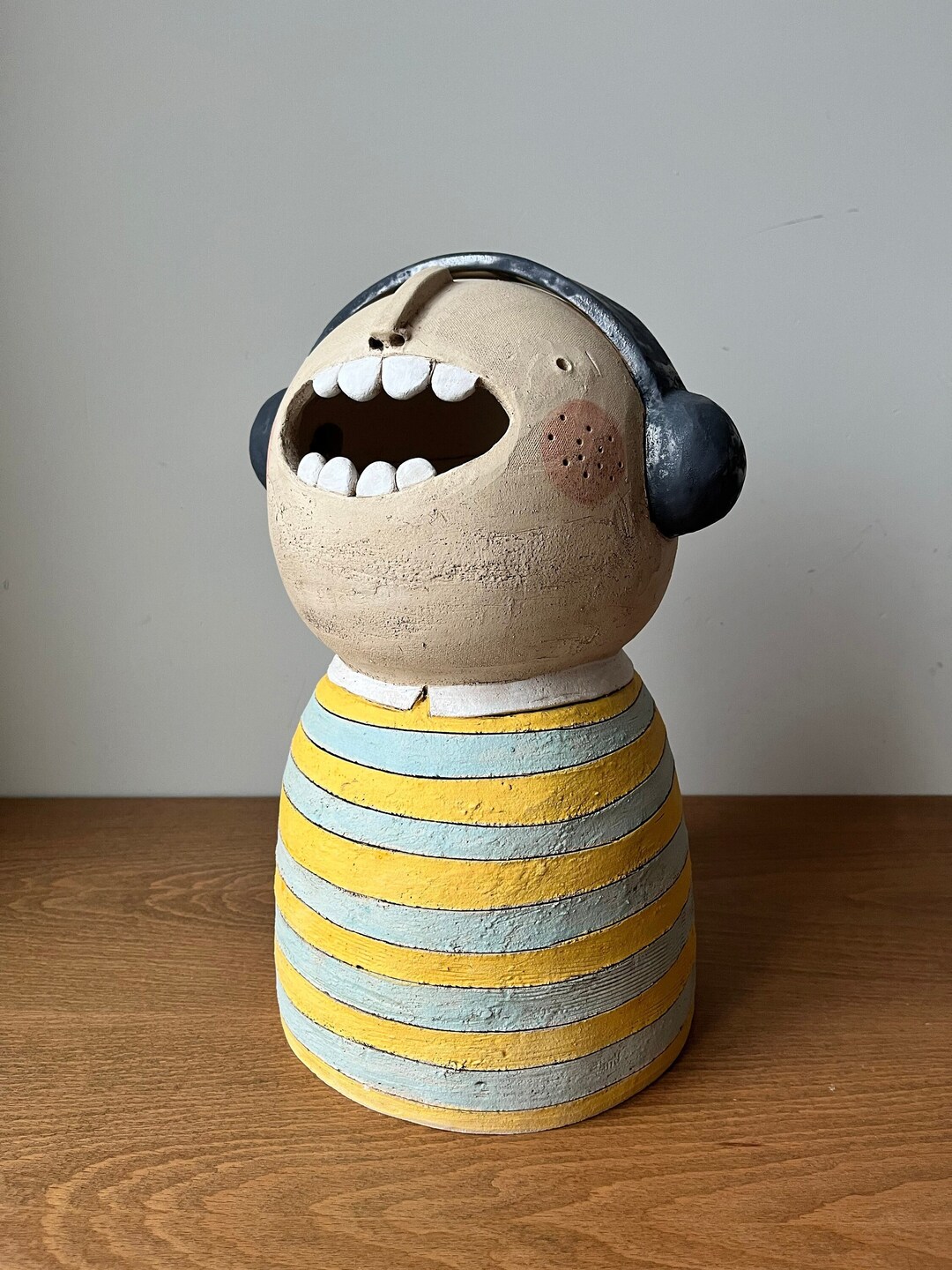 NEW! Ceramics Sculpture - Rocking With Music! - Etsy