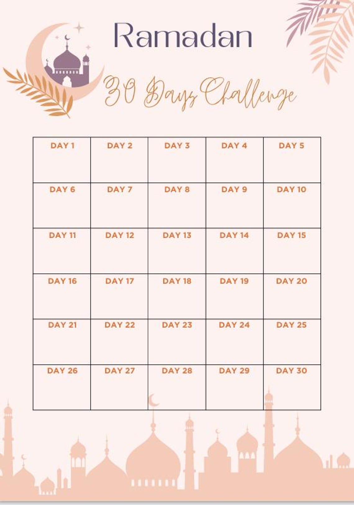 Easy Ramadan Planner - Etsy