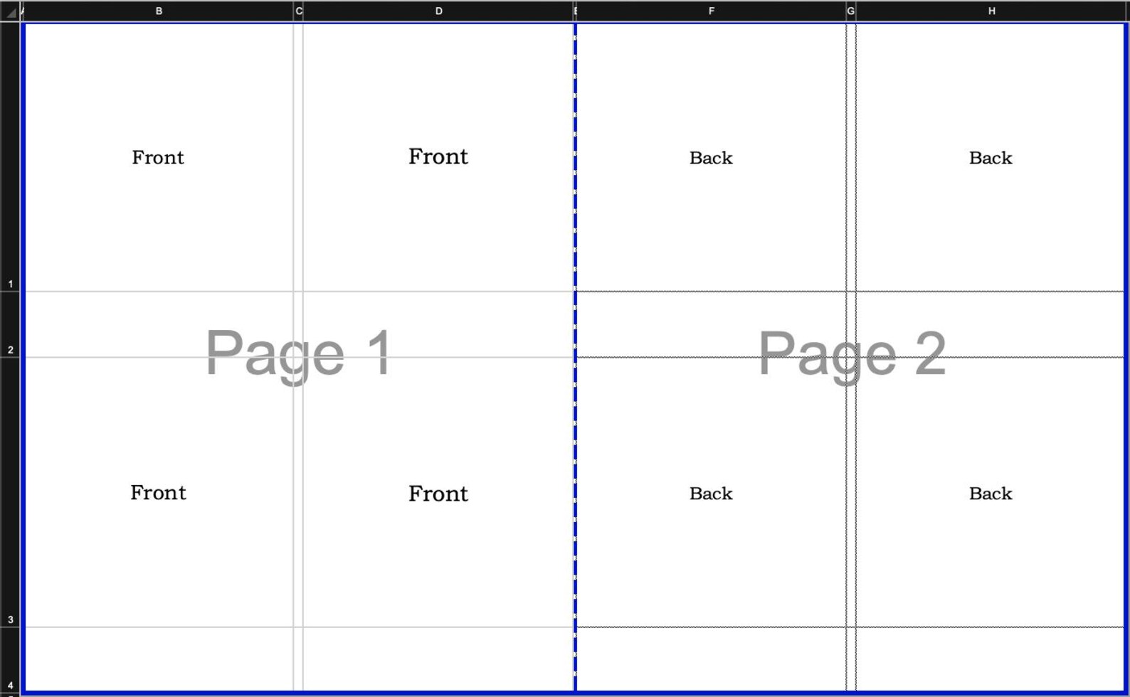 Flashcard Template - Excel - Etsy