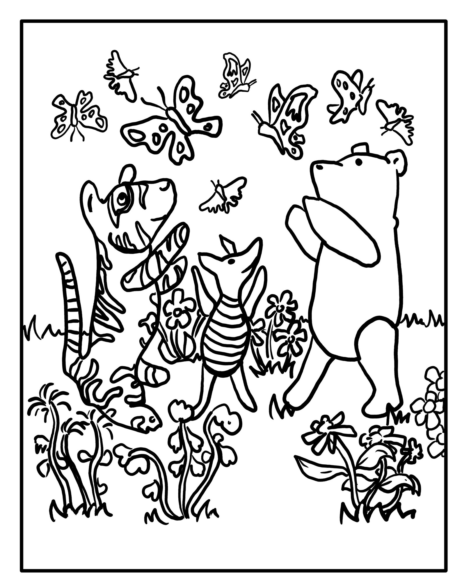 Winnie the Pooh (public Domain) Coloring Page - Etsy