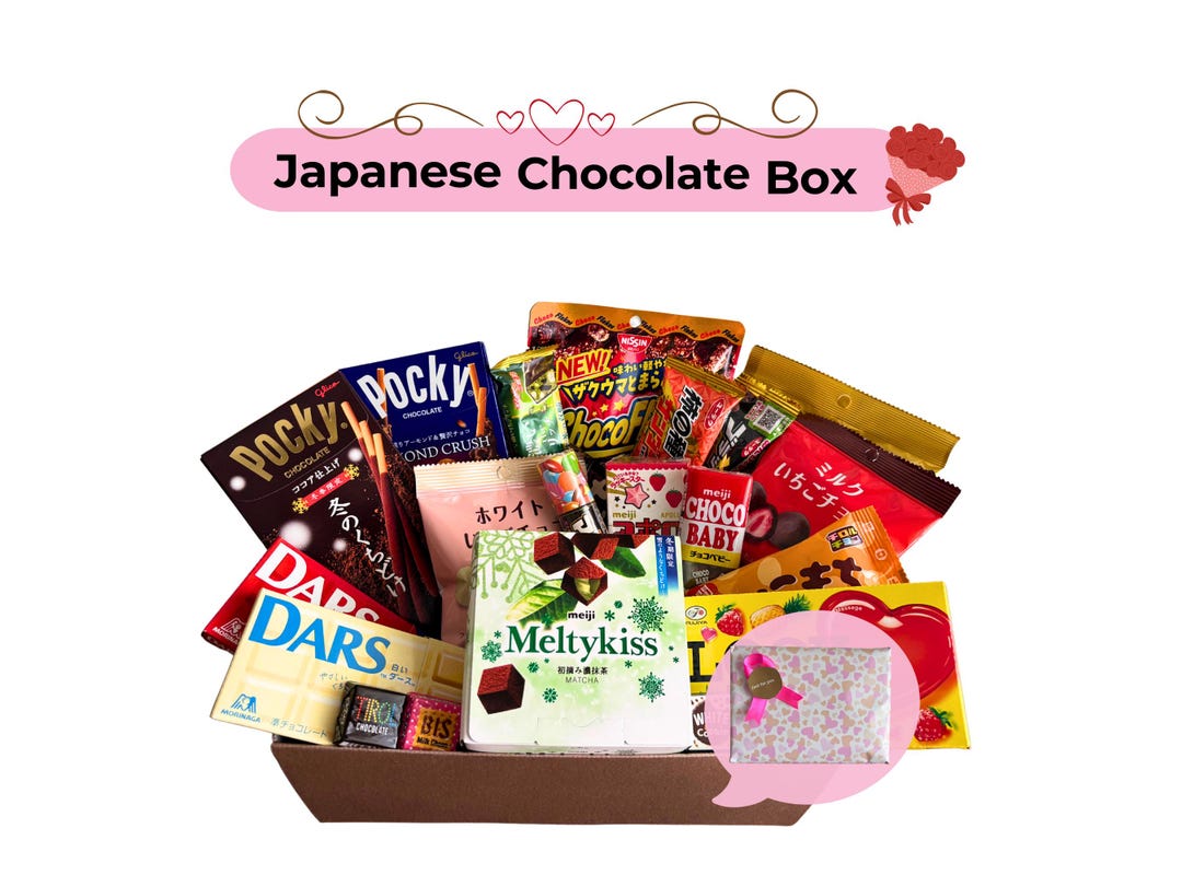 Valentine Japanese Chocolate Box – 20 Chocolate Snacks From Japan ...