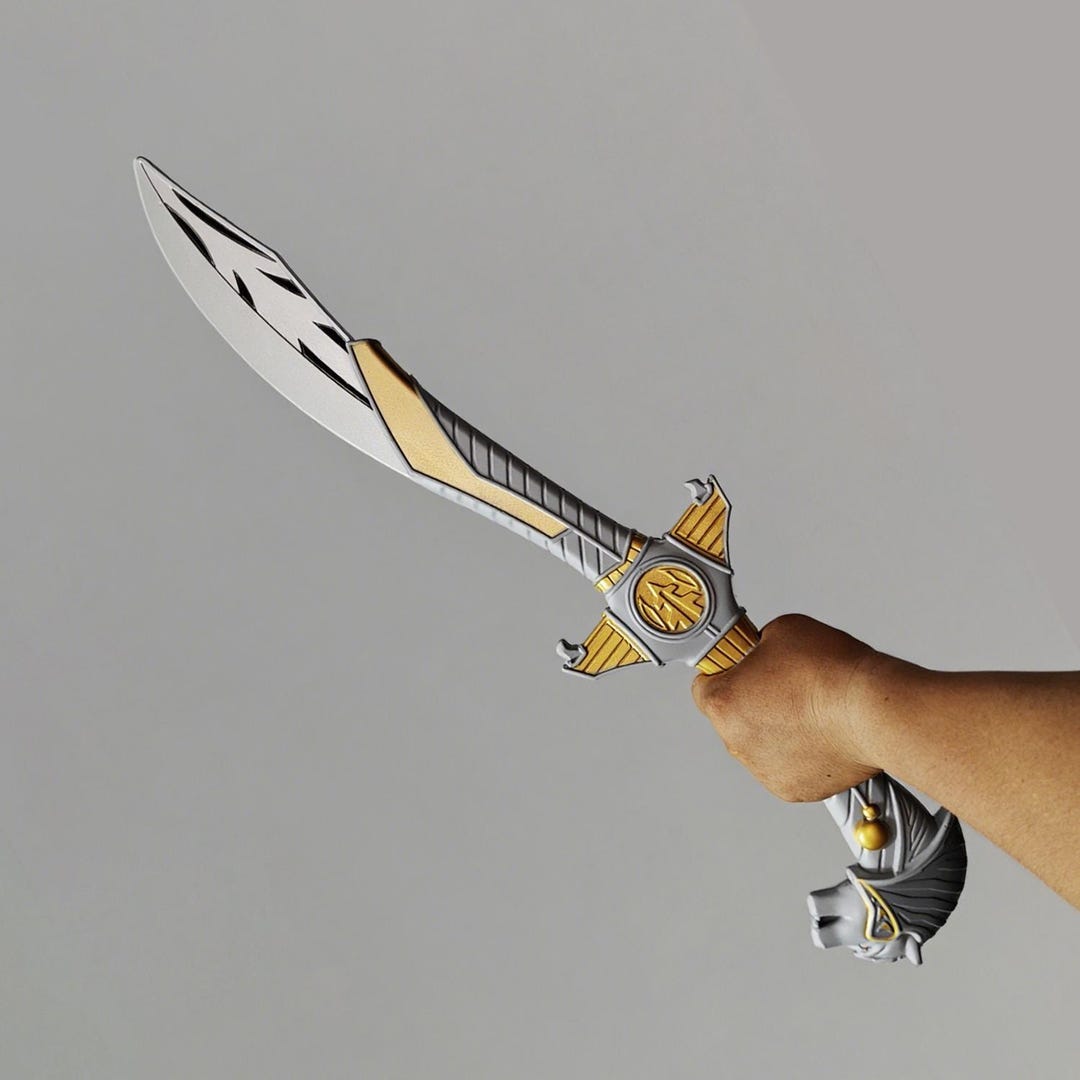 Power Rangers White Ranger Legacy Saba Saber Sword Weapon Tigerzord - Etsy