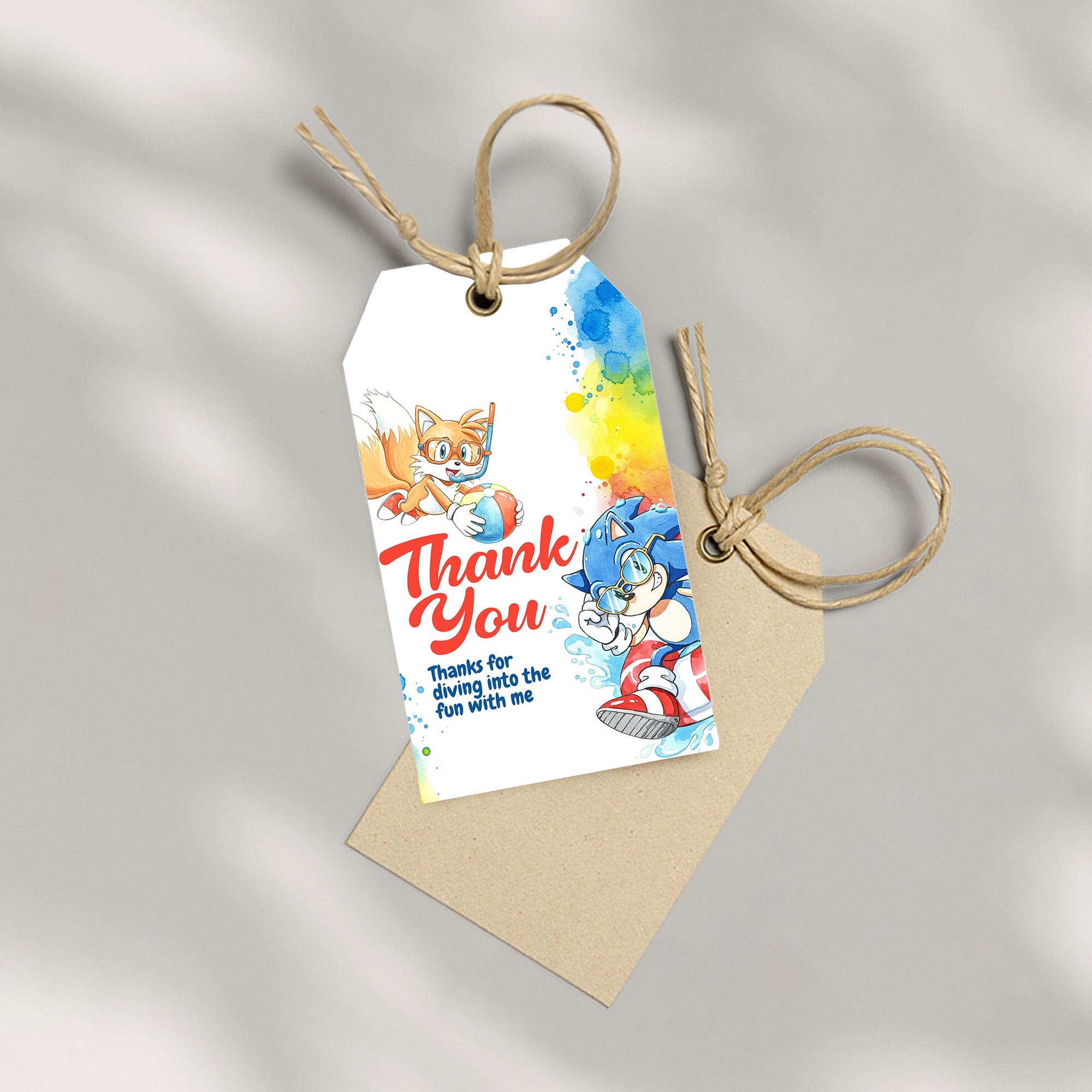 Sonic Pool Party Invitation Template: Editable Canva Download - Etsy